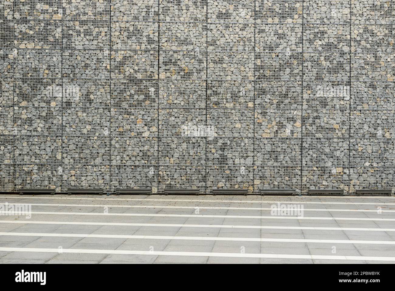 Big Gabion Wall Stock Photo - Alamy