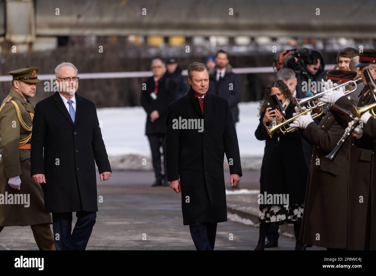 RIGA, LATVIA. 13th March 2023. Egils Levits, President of Latvia and ...