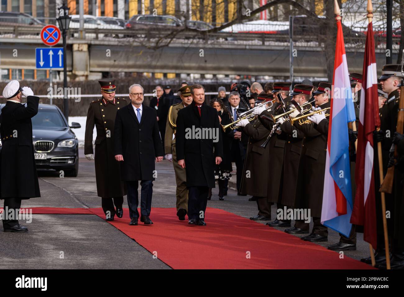 RIGA, LATVIA. 13th March 2023. Egils Levits, President of Latvia and ...