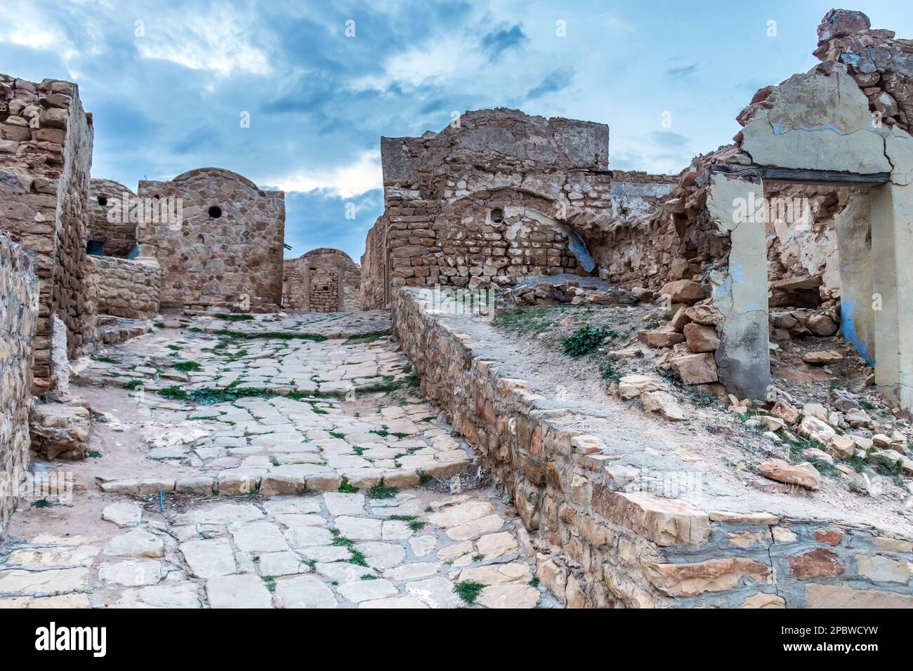 Ancient Village Zriba Olia, of Berber Origin in Zaghouan, Tunisia Stock ...