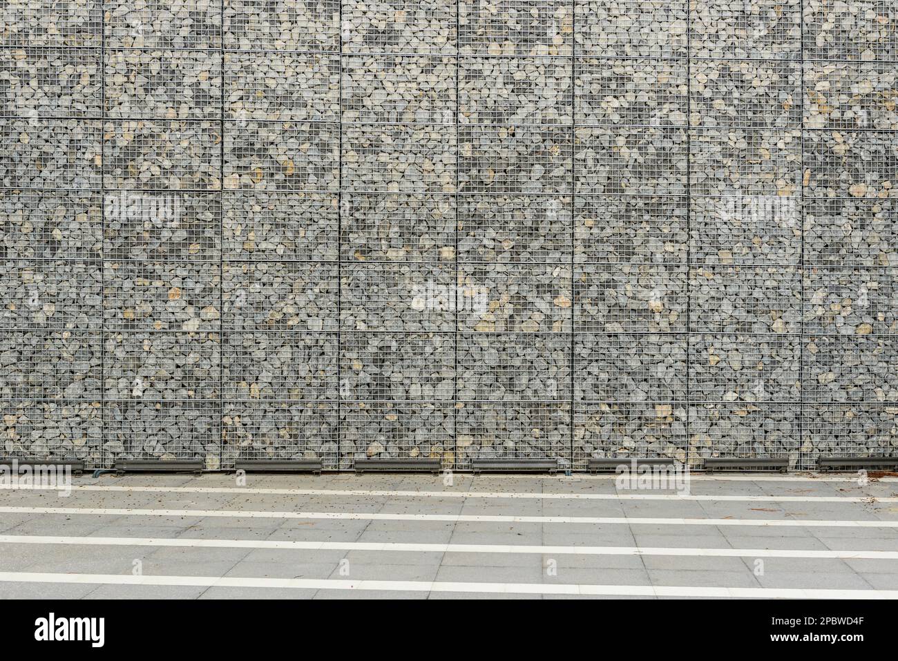 Big Gabion Wall Stock Photo - Alamy