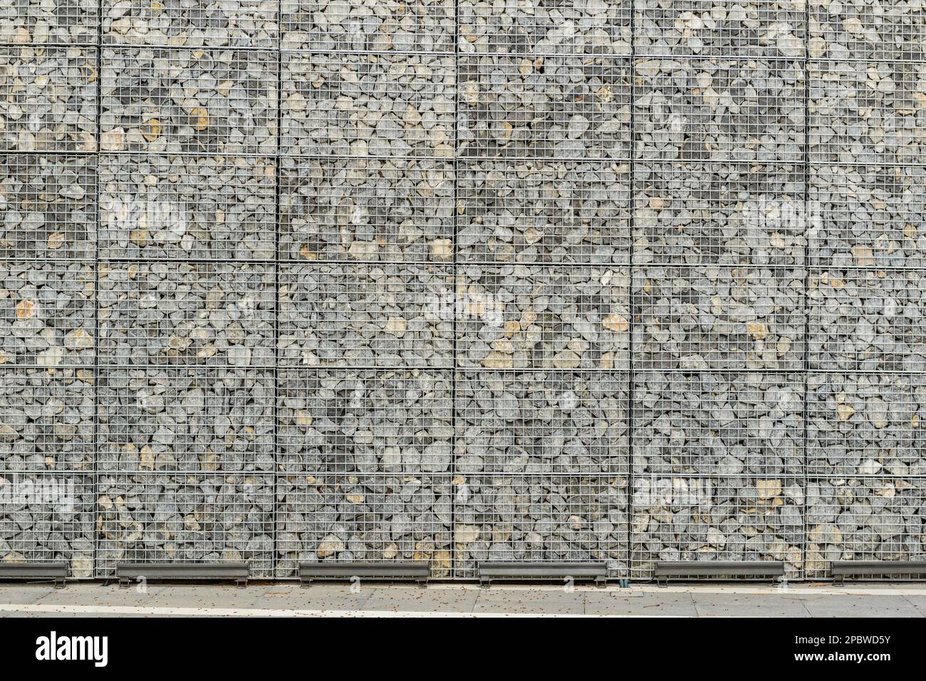 Big Gabion Wall Stock Photo - Alamy