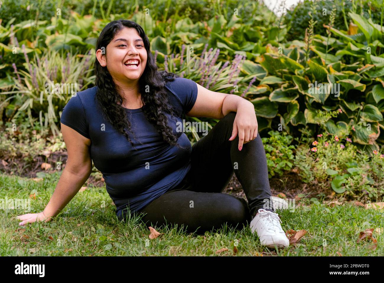 Laughing out loud in the sunshine Stock Photo - Alamy