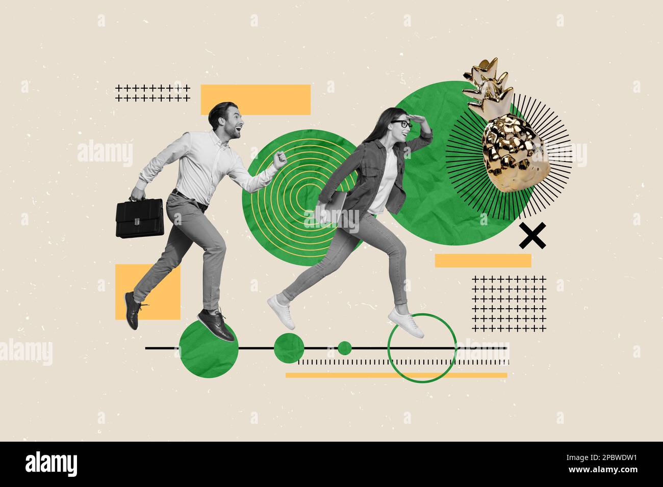 Creative banner collage ad career progress international company ...