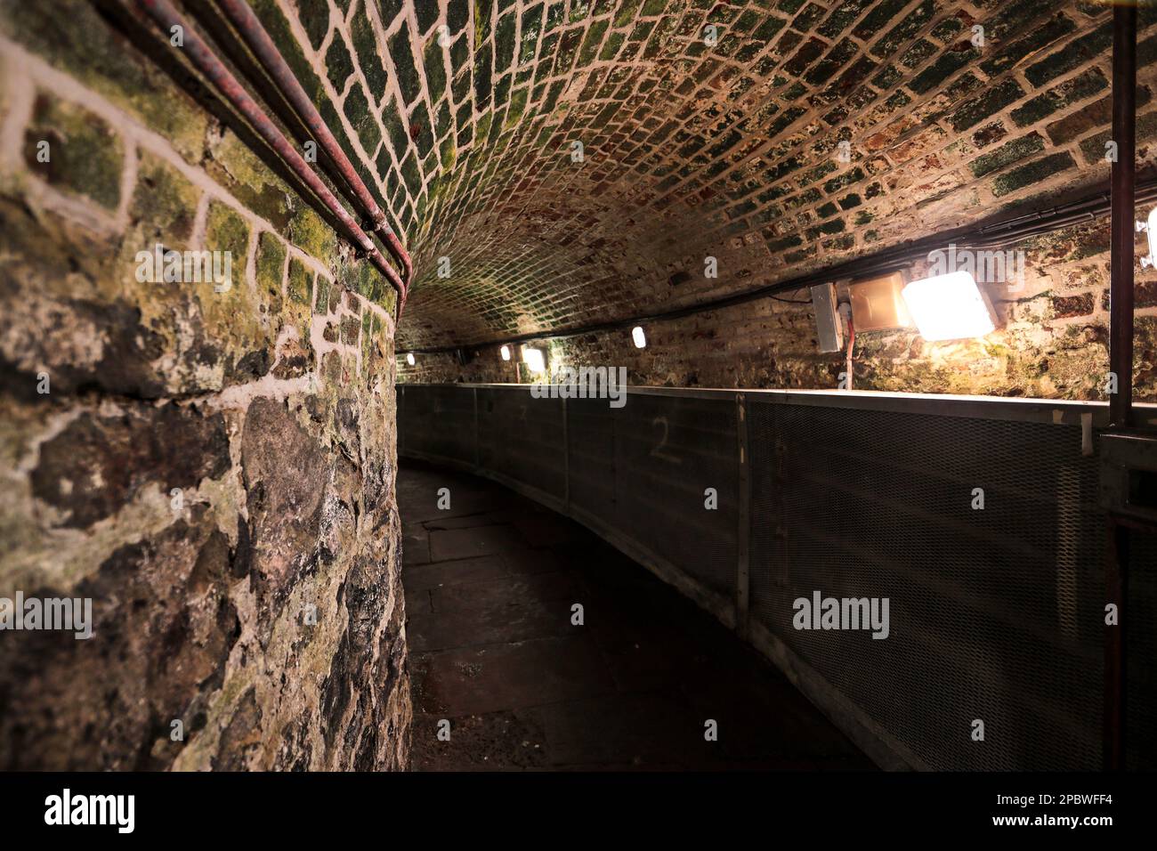 The tunnel linking the prison to the court house across the street ...