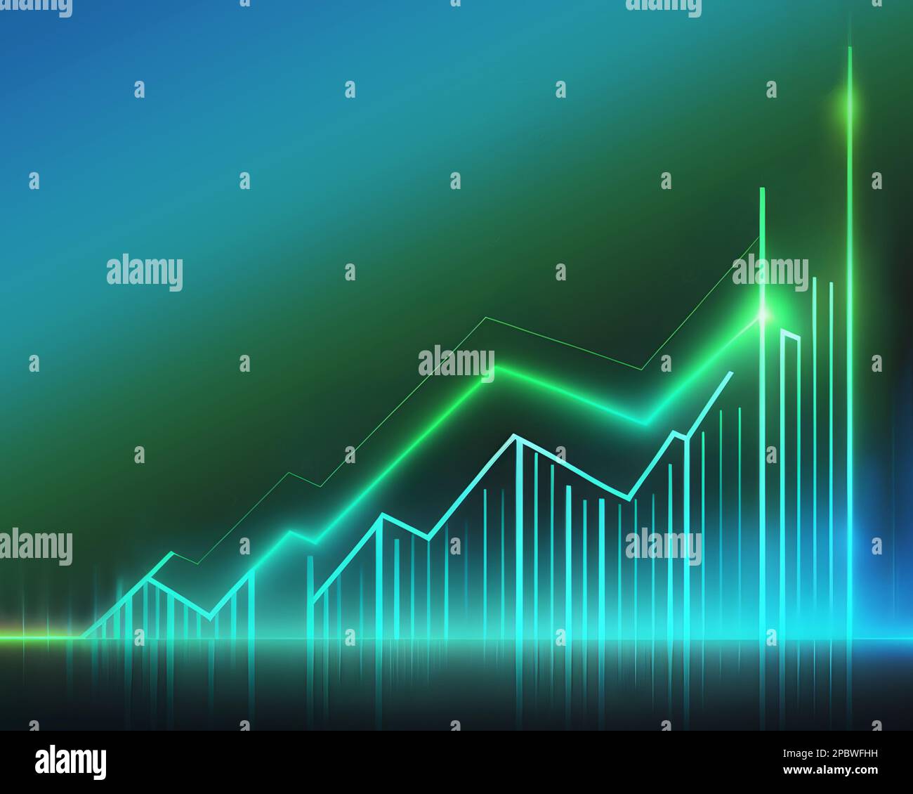 Stock market investment trading graph in graphic concept suitable for ...