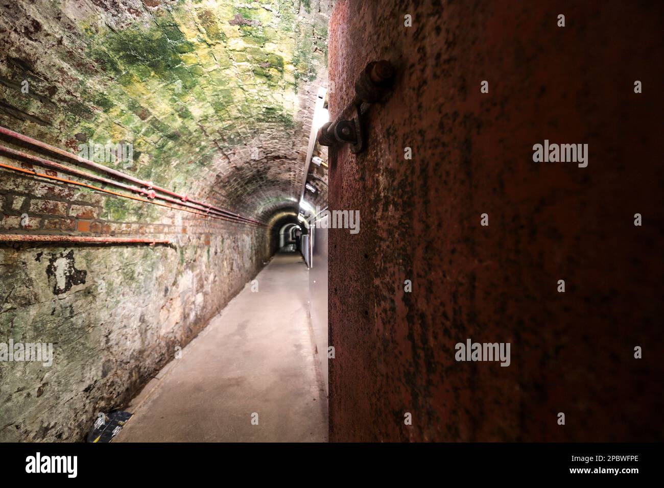 The tunnel linking the prison to the court house across the street ...