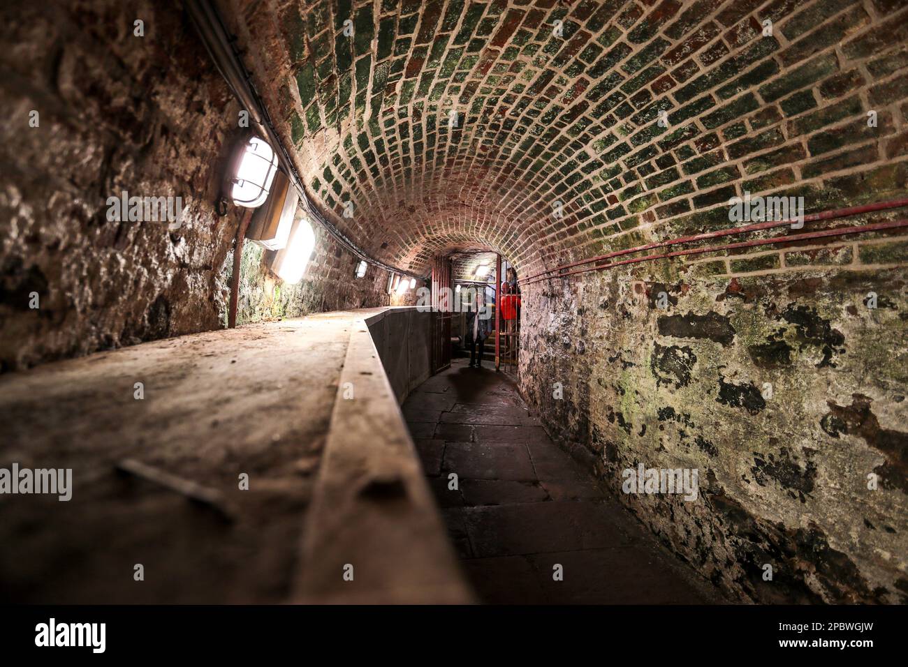 The tunnel linking the prison to the court house across the street ...