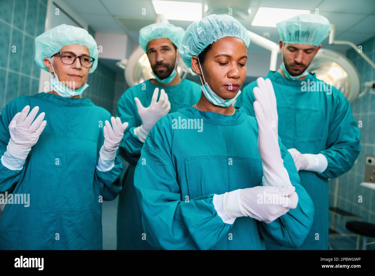 Hospital medical surgery team is ready for the operation Stock Photo ...