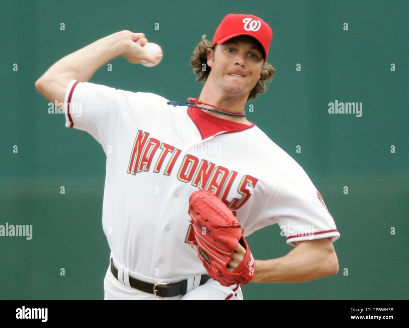 Washington Nationals pitcher John Patterson throws against the ...