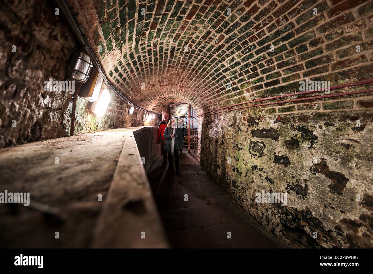 The tunnel linking the prison to the court house across the street ...
