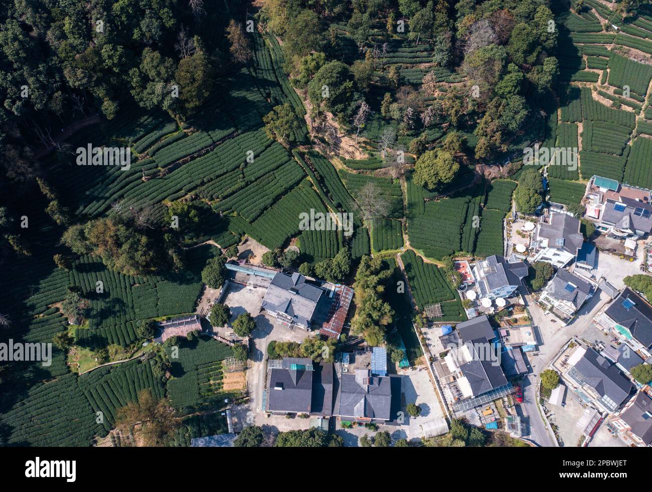 Hangzhou. 13th Mar, 2023. This aerial photo taken on March 13, 2023 ...