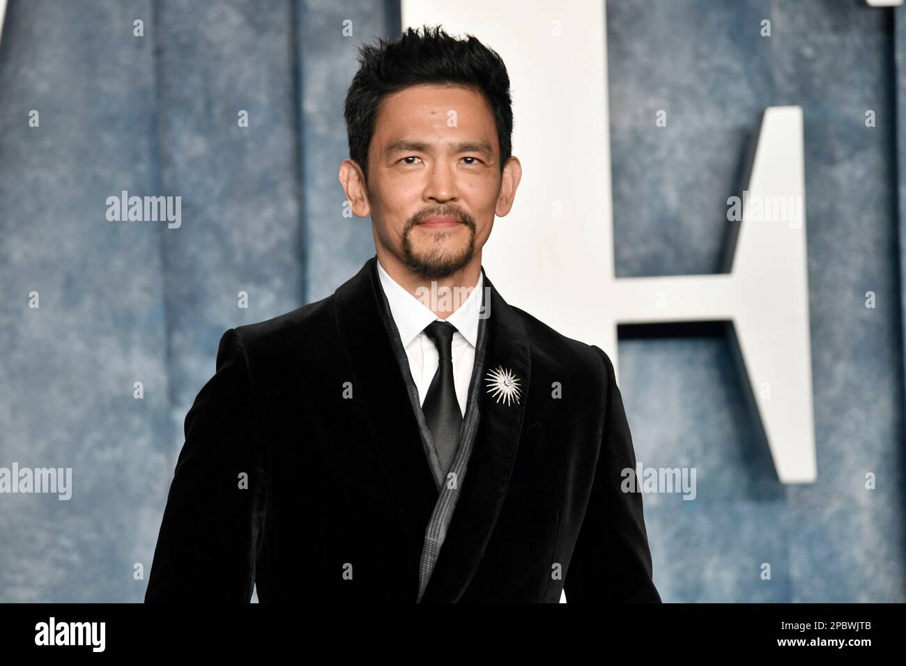 John Cho arrives at the Vanity Fair Oscar Party on Sunday, March 12 ...