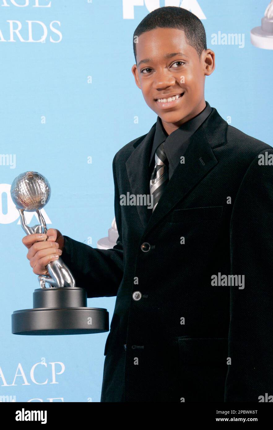 Tyler James Williams holds the award for outstanding actor in a comedy ...