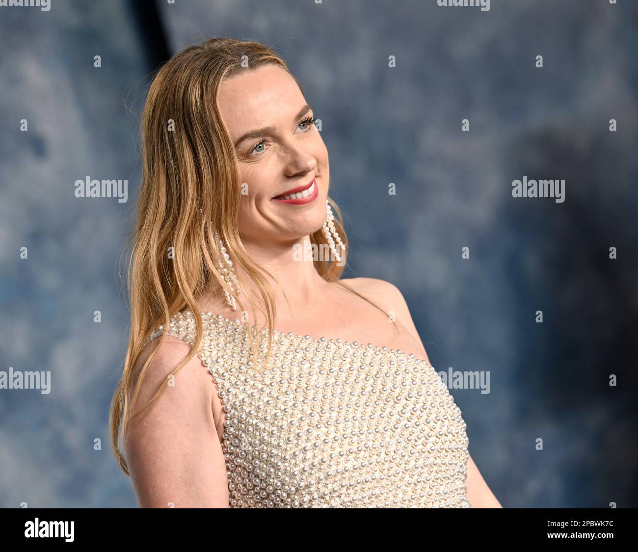 Kerry Condon arrives at the Vanity Fair Oscar Party on Sunday, March 12 ...
