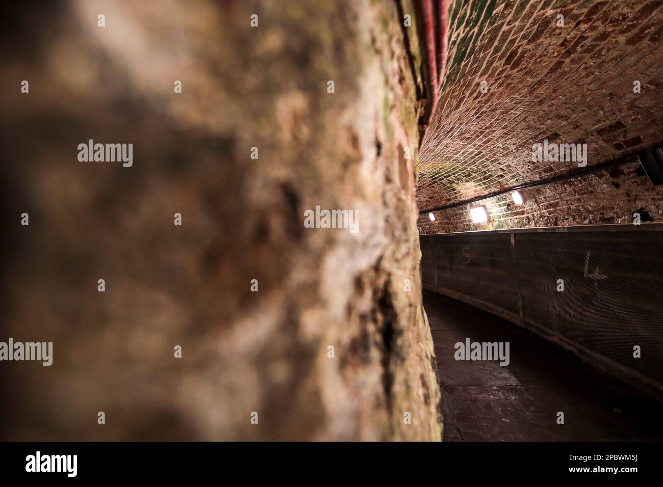 The tunnel linking the prison to the court house across the street ...