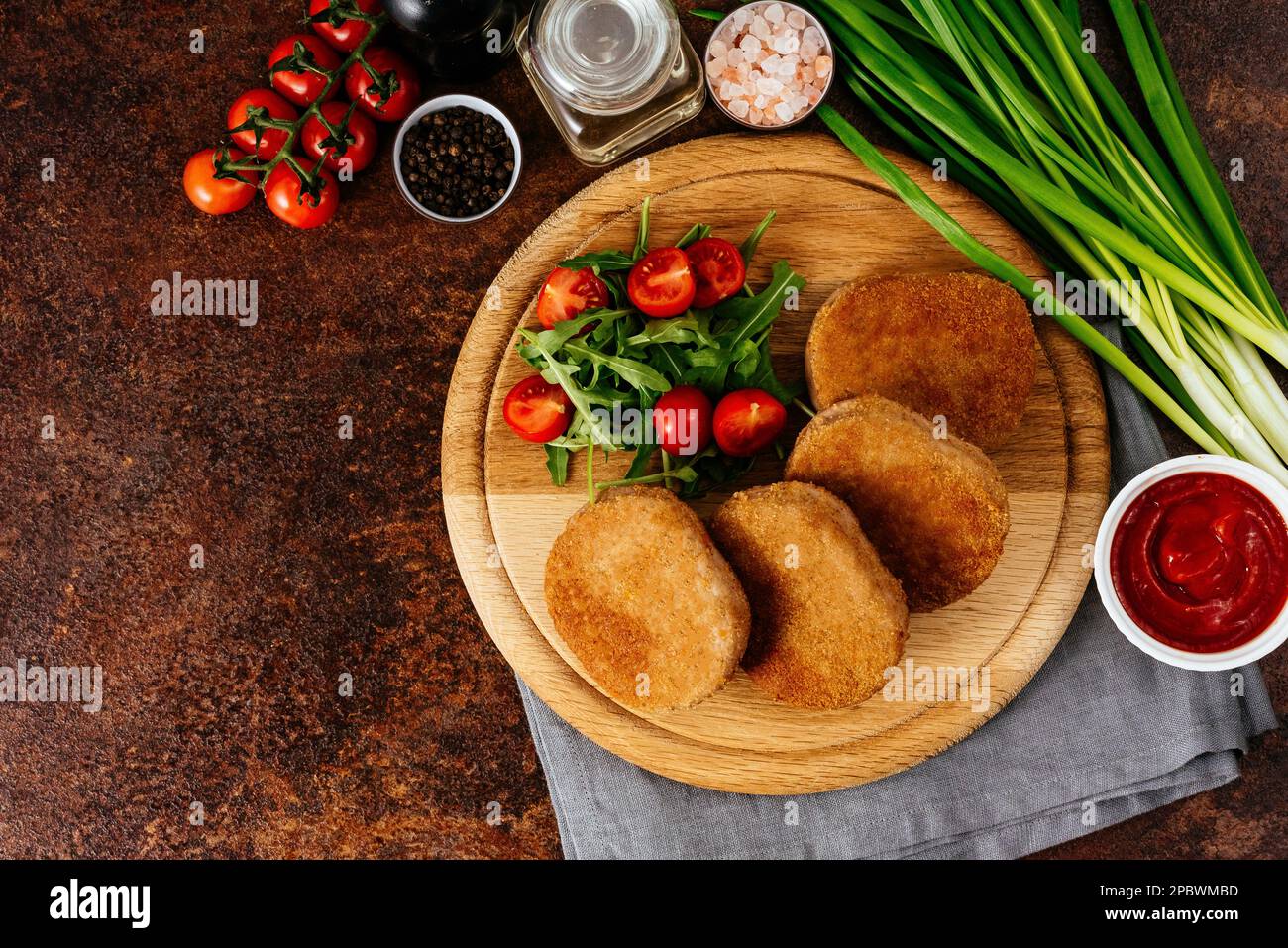 Spicy chicken cutlet hi-res stock photography and images - Alamy