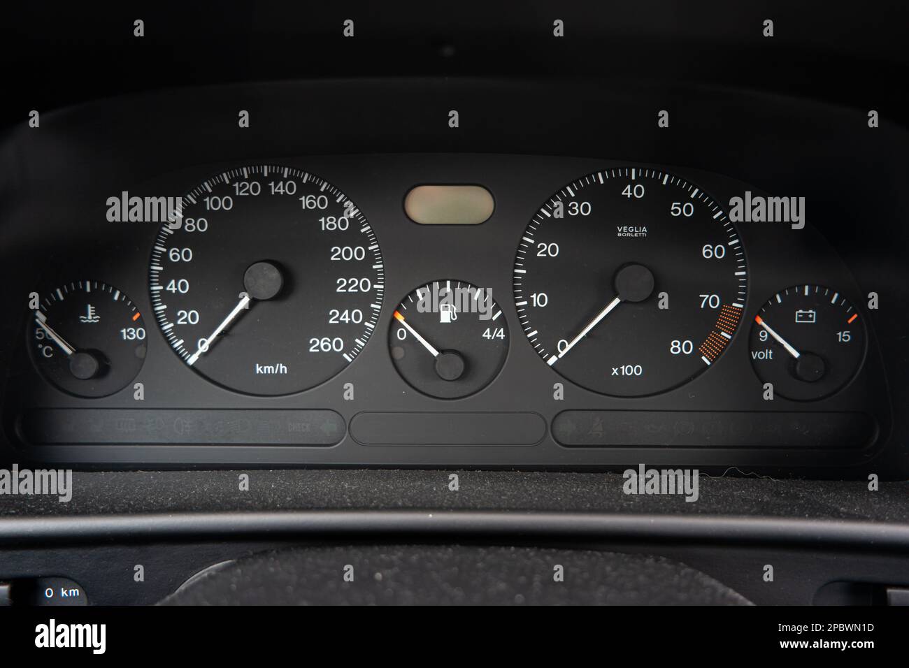 Car analog dashboard full instruments. Close up shot, no people Stock ...