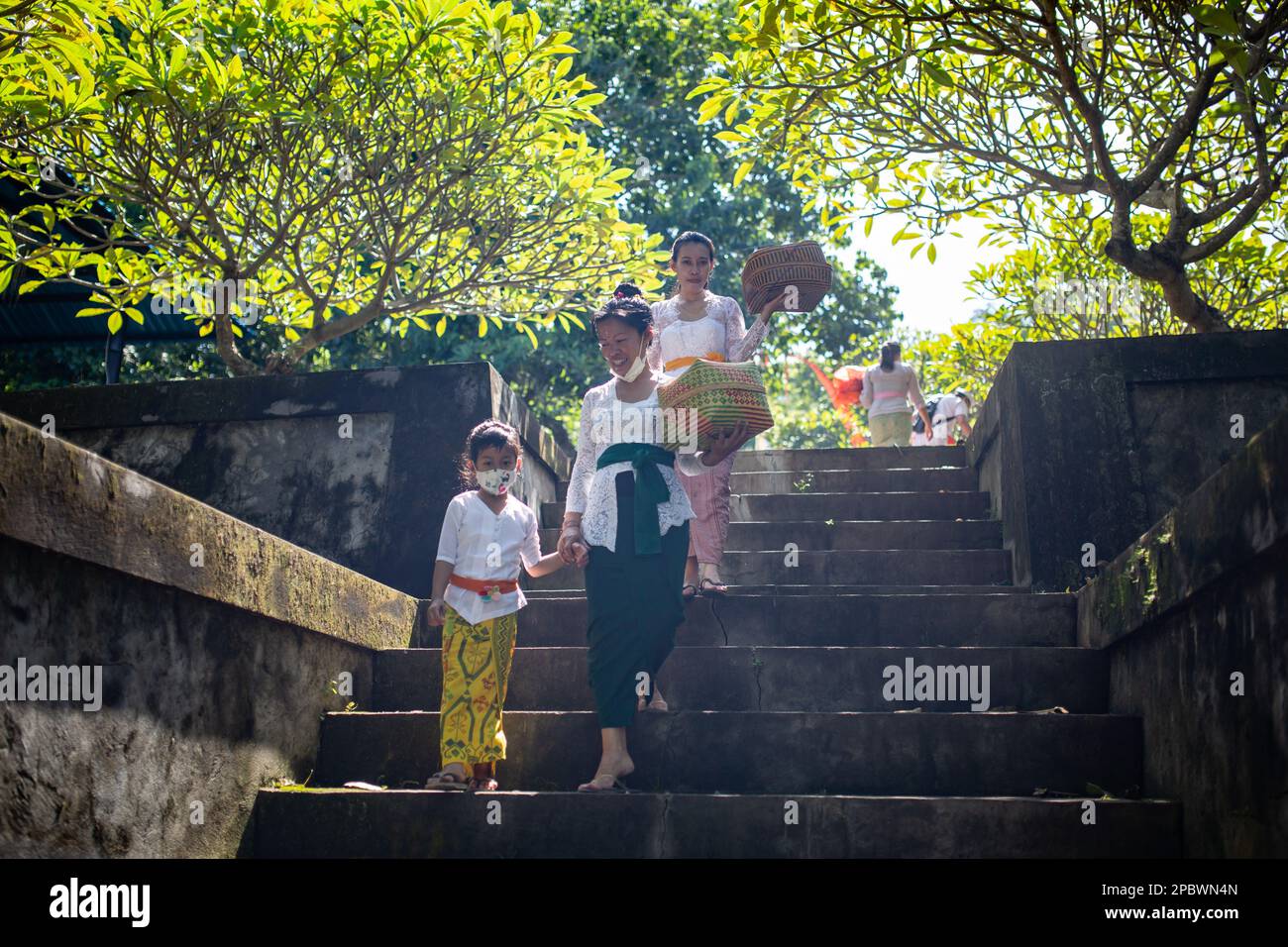 Usaba Sumbu ceremony in Pura Dalem Desa Timbrah Stock Photo - Alamy