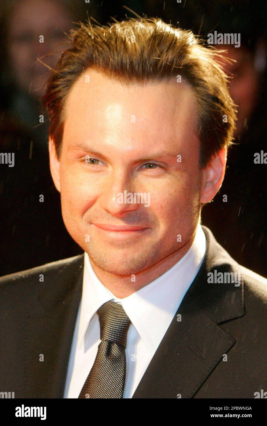 U.S. actor Christian Slater smiles as he arrives for the screening of ...