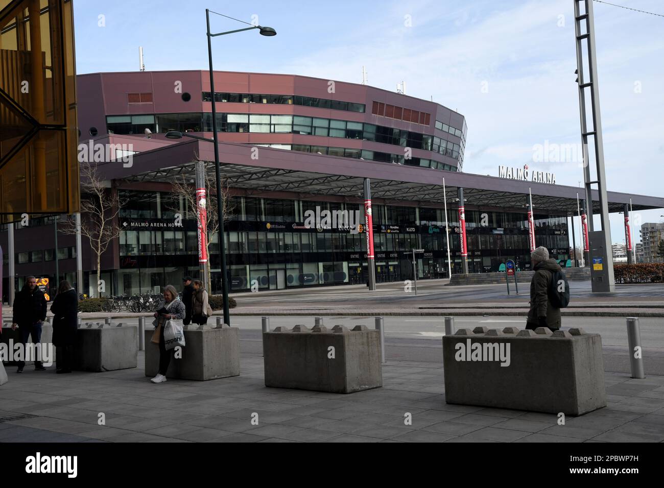 Malmo/Sweden/12 March 2023/ Malmô arena sport location at Hyllie city ...