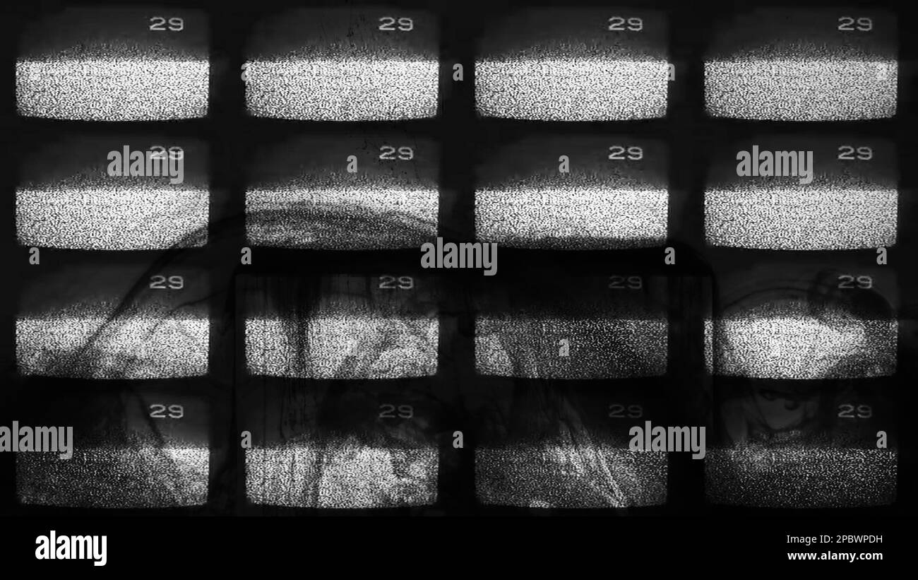 Old tv screen distortion glitch noise grain fume Stock Photo - Alamy