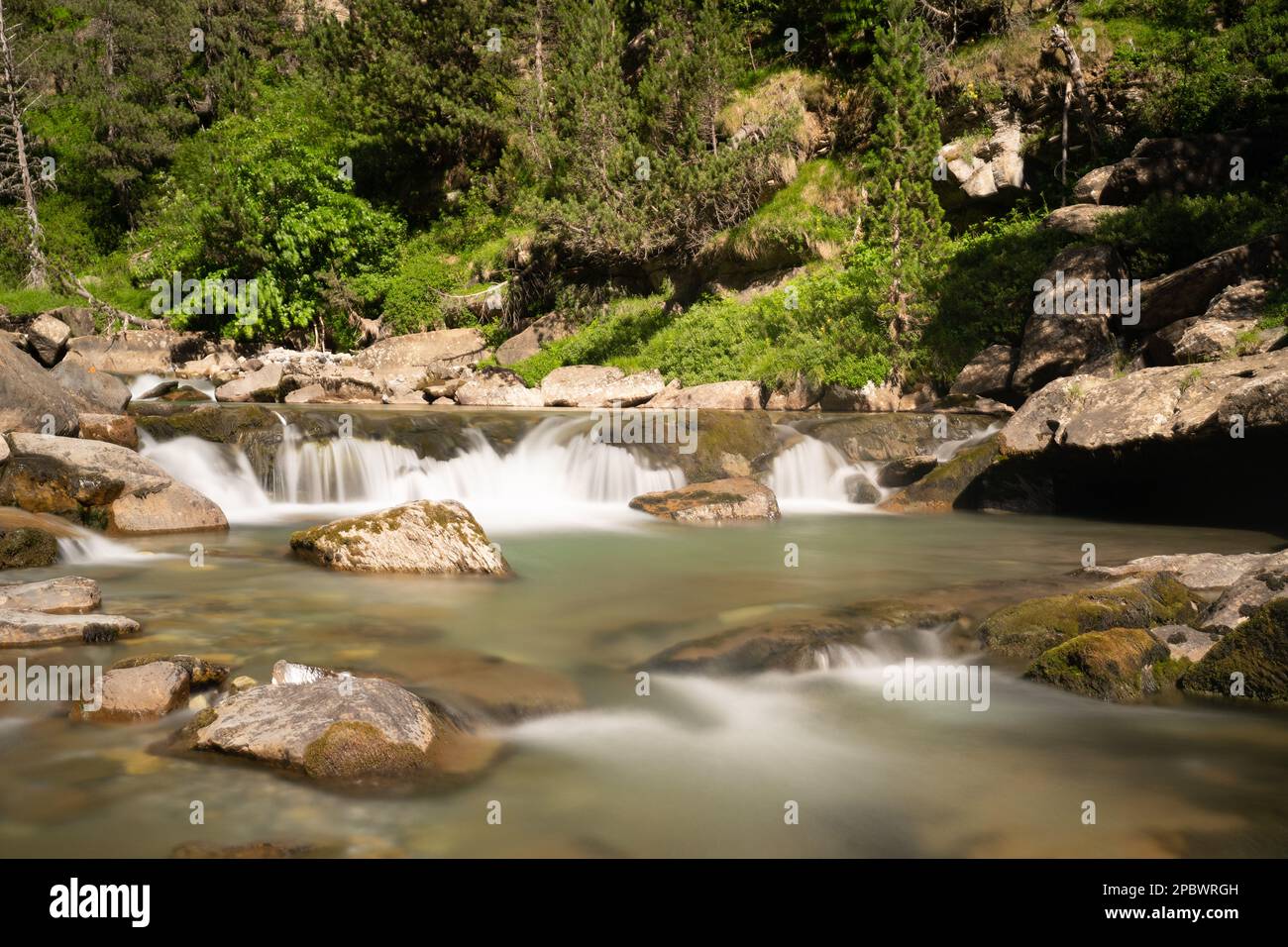 mountain river lagoons in the pyrenees Stock Photo - Alamy