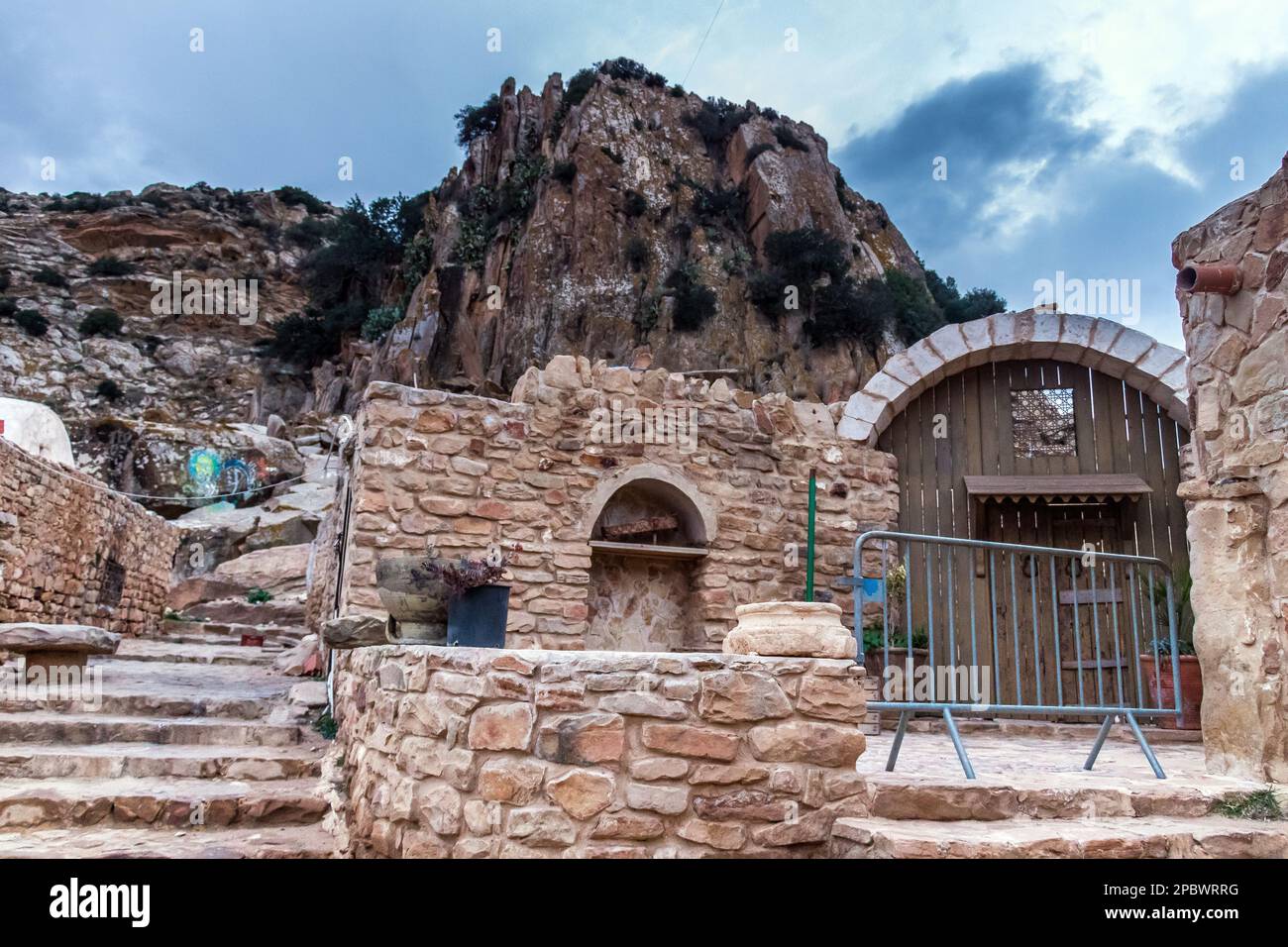 Ancient Village Zriba Olia, of Berber Origin in Zaghouan, Tunisia Stock ...