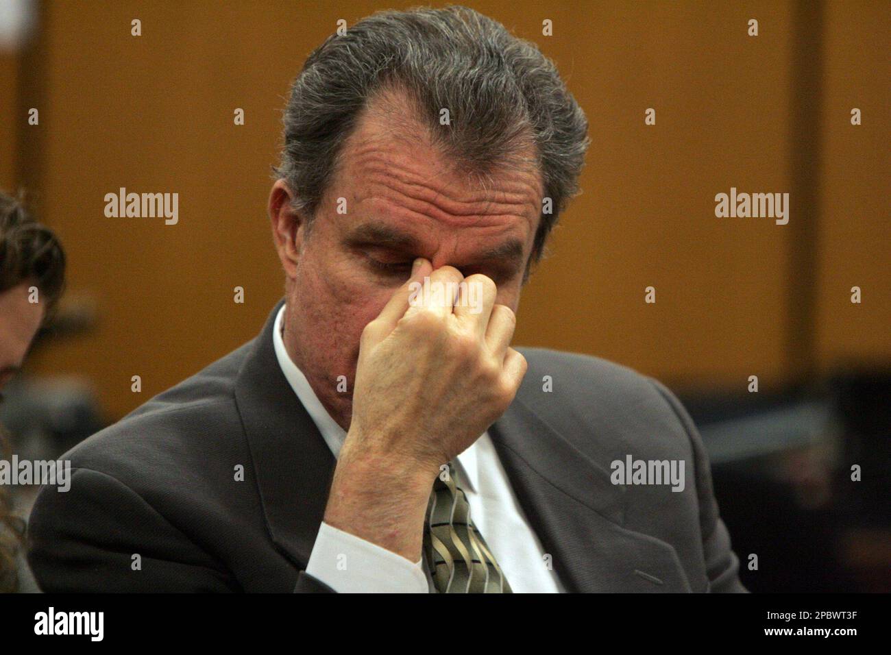 Michael Goodwin listens to Mickey Thompson's sister, Collene Campbell ...