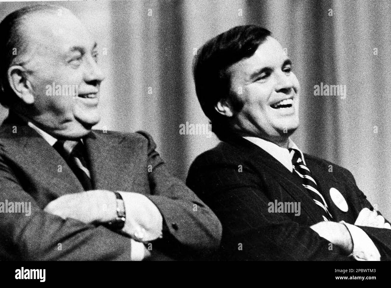 ** ADVANCE FOR MONDAY, MARCH 5 FILE ** Richard J. Daley, left, and his ...