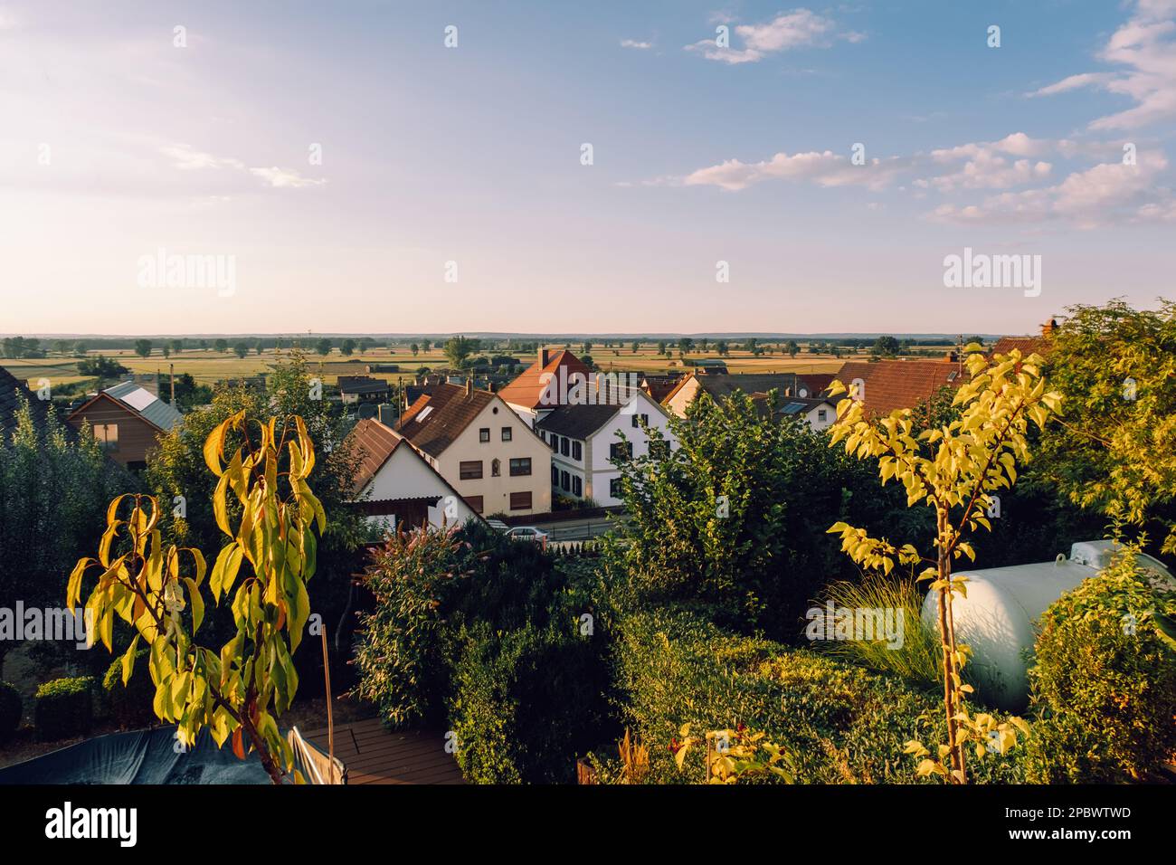 Small village with spectacular view hi-res stock photography and images ...
