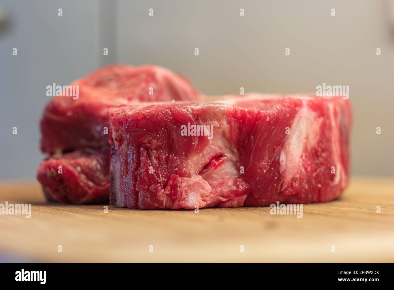 Butcher meat beef leg cow hi-res stock photography and images - Alamy