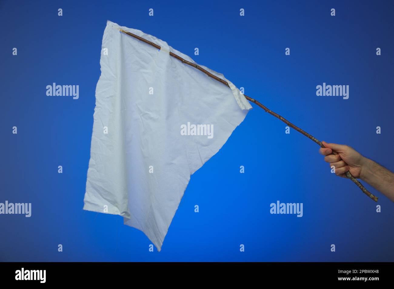 Torn White Flag Surrender