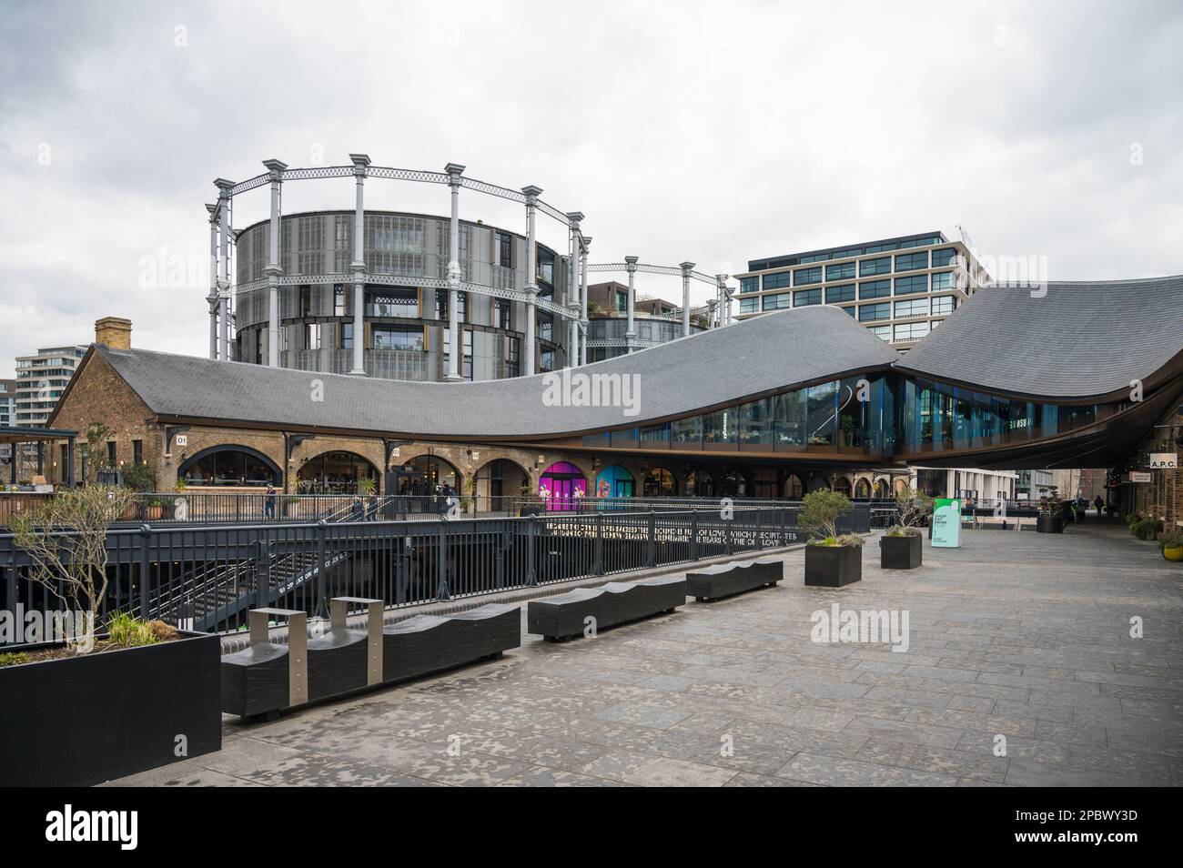 Coal Drops Yard retail complex. King's Cross, London, England, UK Stock ...
