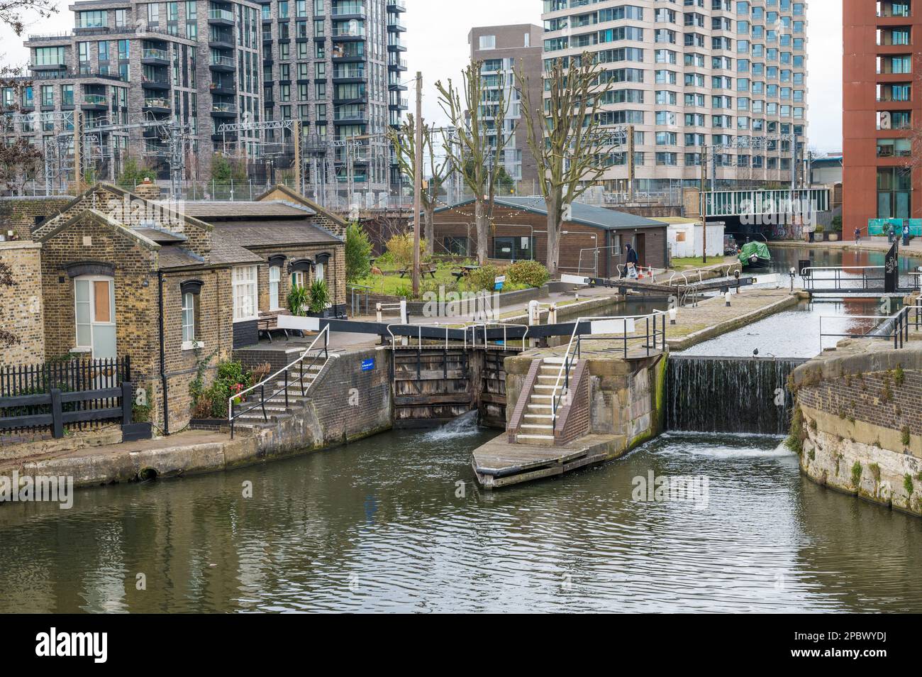 St Pancras Lock on the Regent's Canal. London, England, UK Stock Photo ...