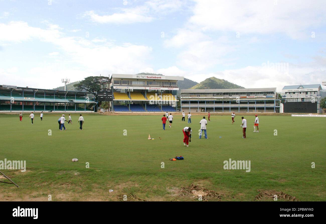 A general view of the newly renovated Queen's Park Oval in Port-of ...