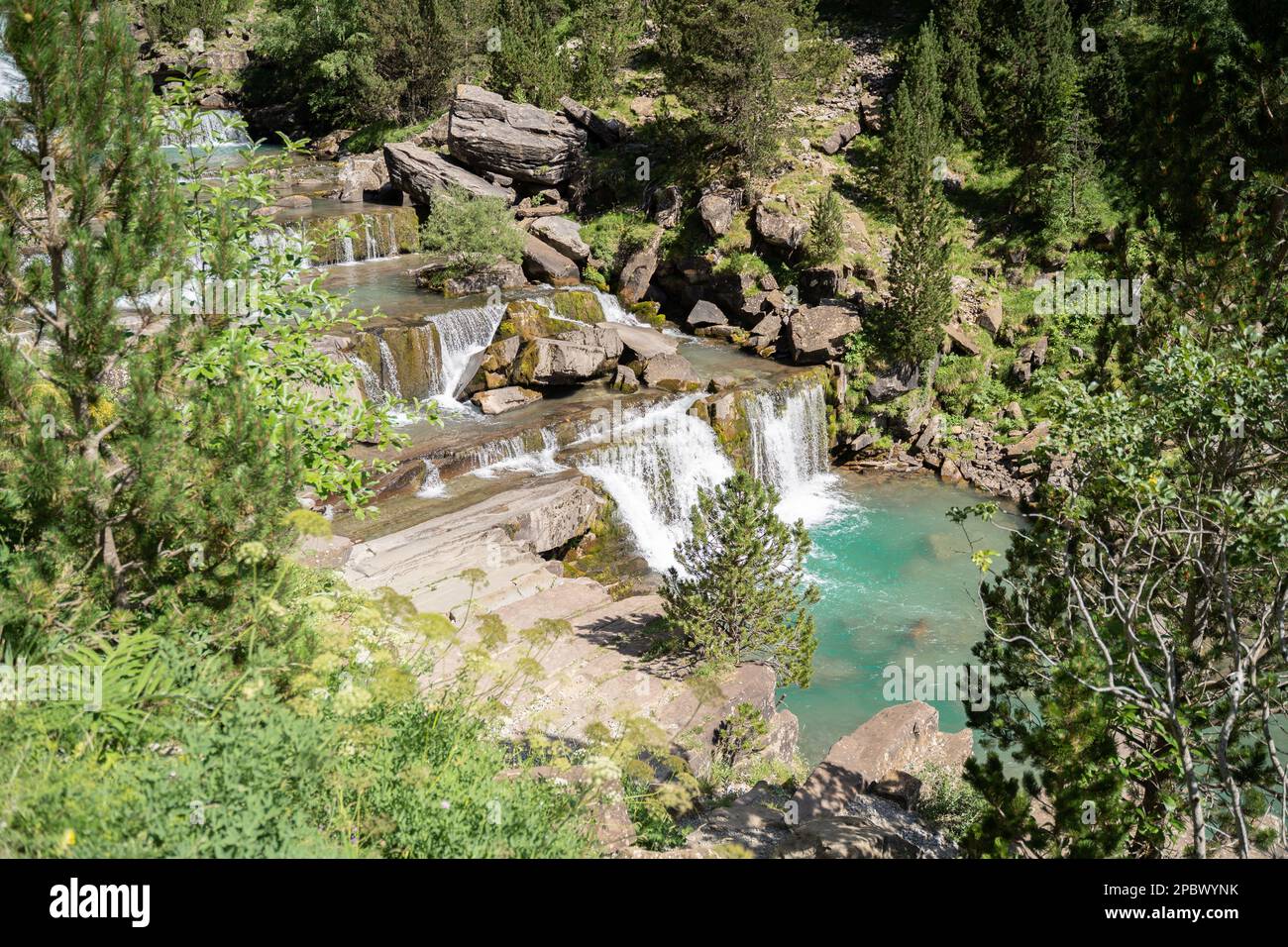mountain river lagoons in the pyrenees Stock Photo - Alamy