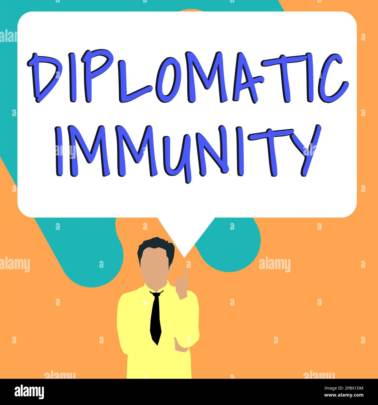 Writing displaying text Diplomatic Immunity. Business idea law that ...