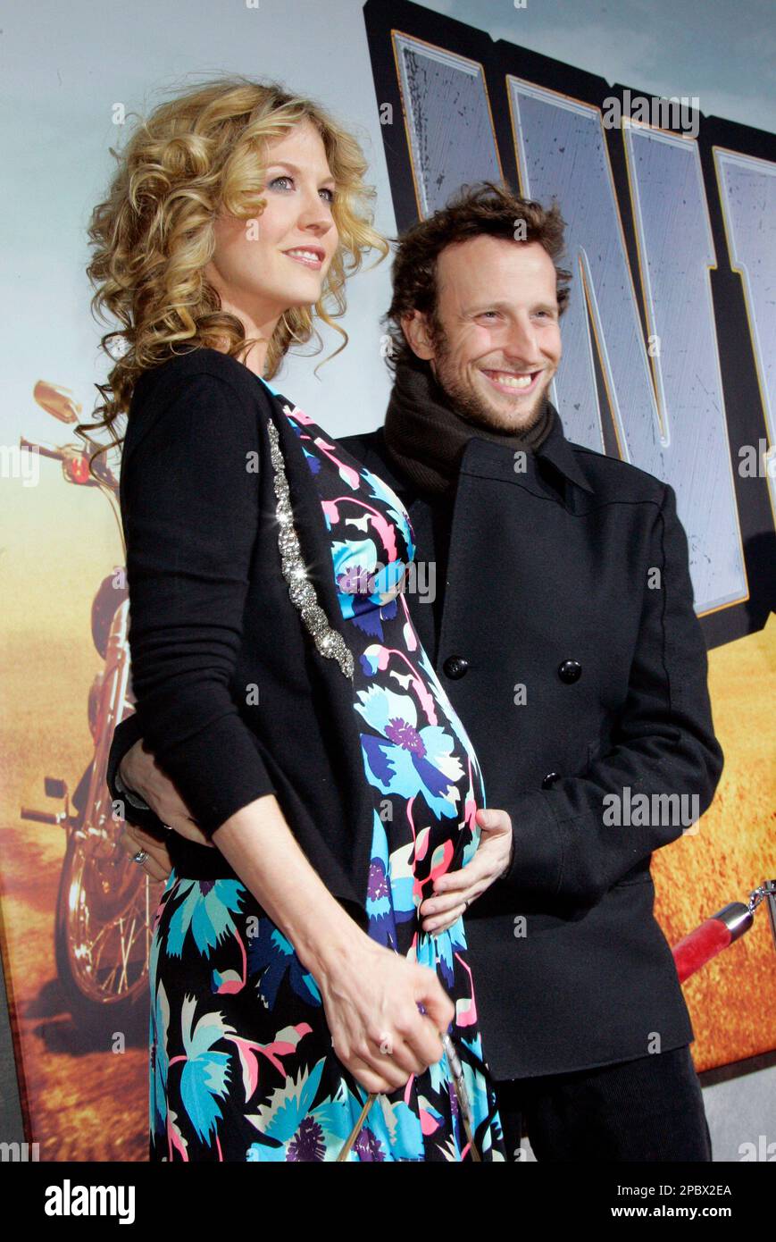 Jenna Elfman and her husband Bodhi Elfman, who are expecting their ...