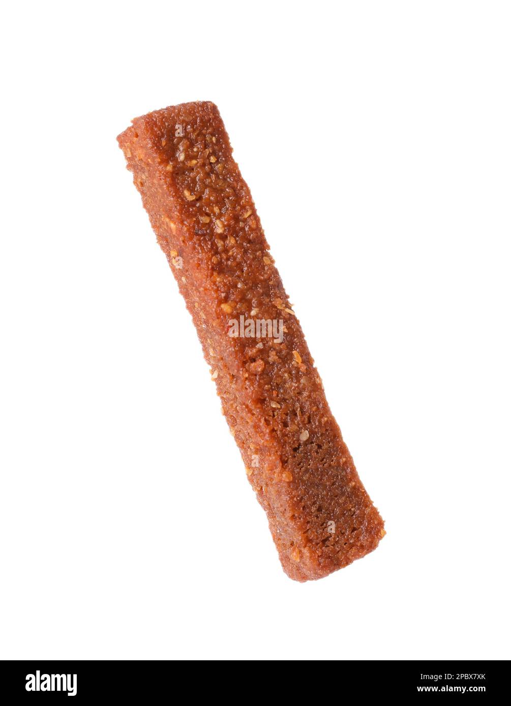 Crispy rusk with seasoning isolated on white Stock Photo - Alamy