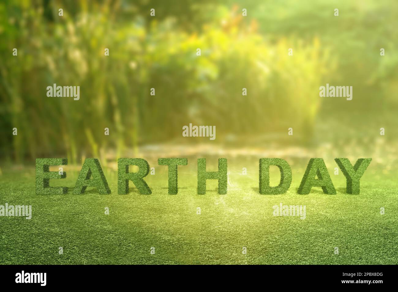 Earth Day message on the ground. Earth Day Concept Stock Photo - Alamy