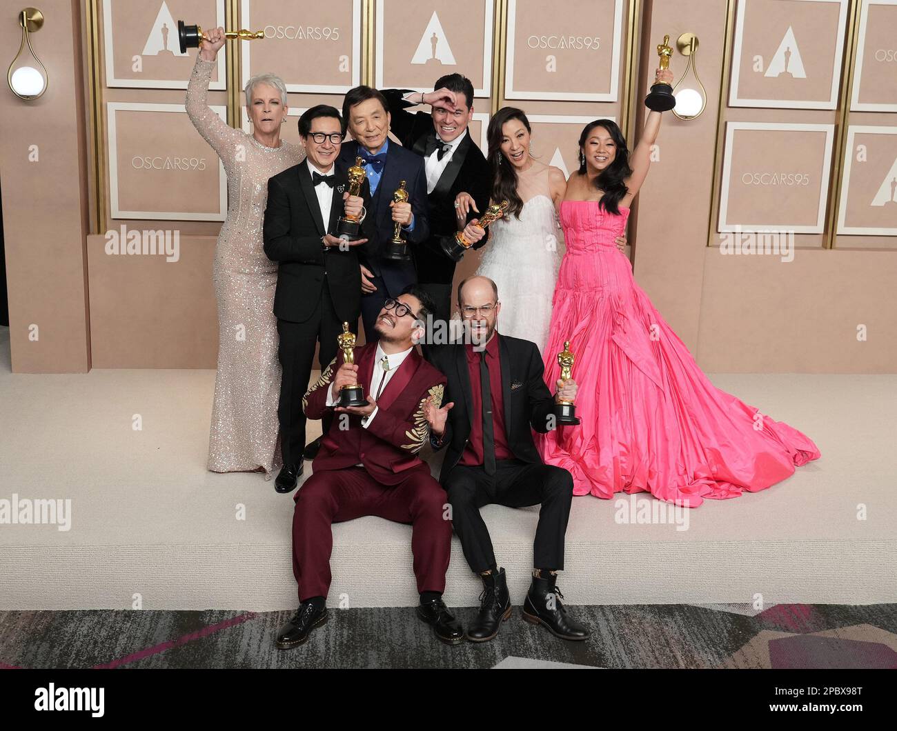 Los Angeles, USA. 12th Mar, 2023. (Top L-R) The cast and crew of ...