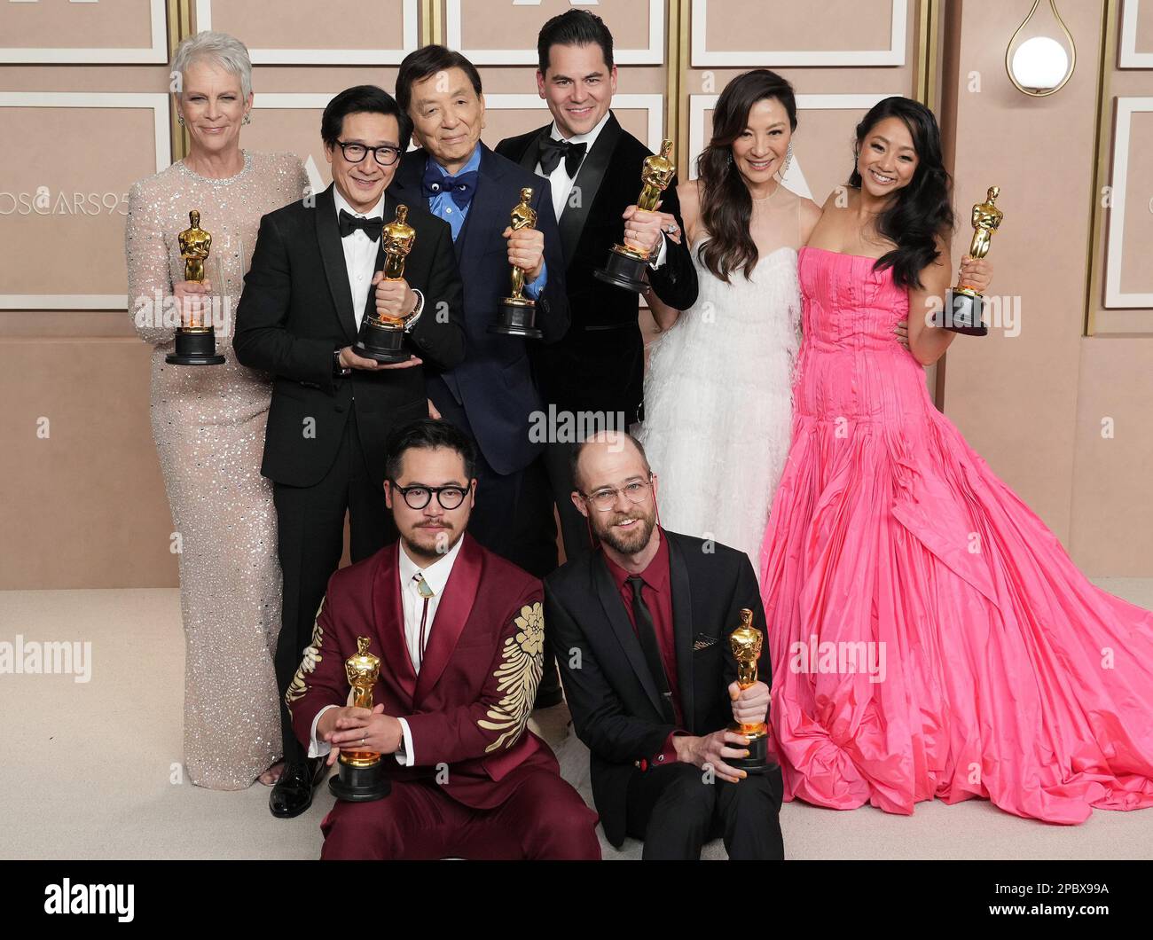 Los Angeles, USA. 12th Mar, 2023. (Top L-R) The cast and crew of ...