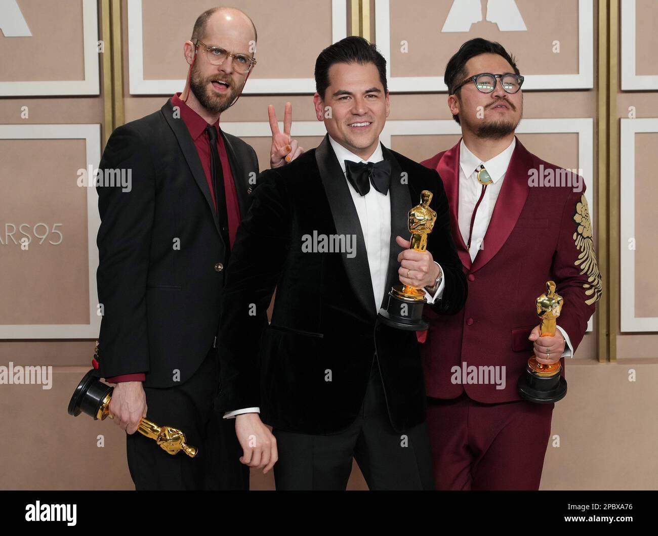 Los Angeles, USA. 12th Mar, 2023. (L-R) Daniel Scheinert, Jonathan Wang ...