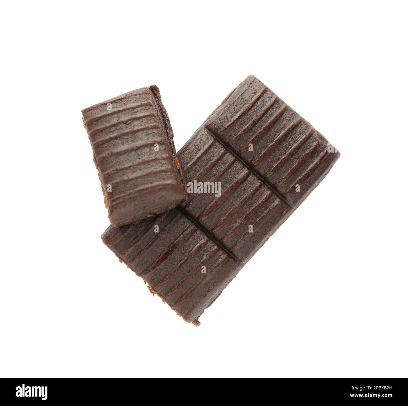 Pieces of hematogen bar on white background, top view Stock Photo - Alamy