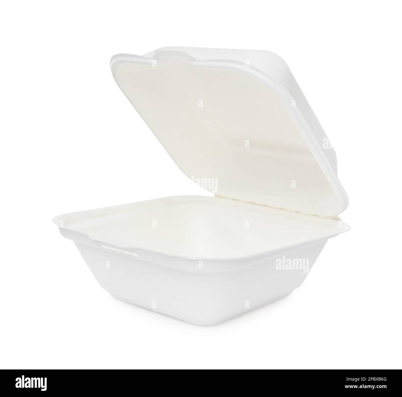 Empty container for food isolated on white Stock Photo - Alamy