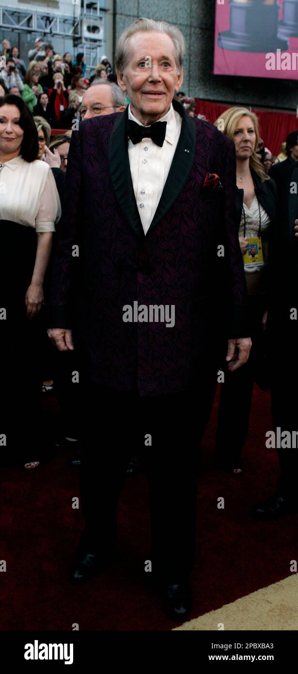 Irish actor Peter O'Toole, nominated for an Oscar for best actor in a ...