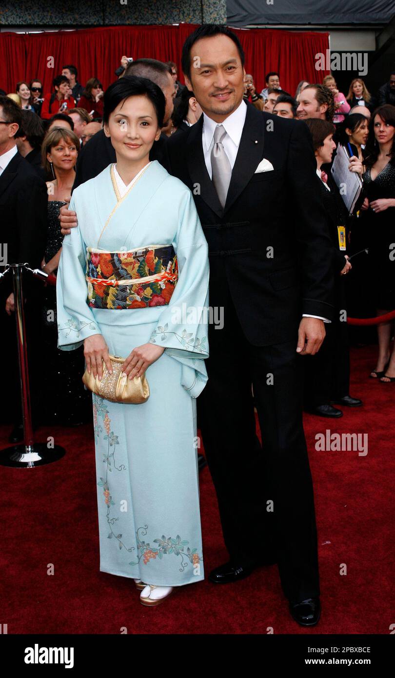 Japanese actor Ken Watanabe, right, a co-star in the Oscar-nominated ...