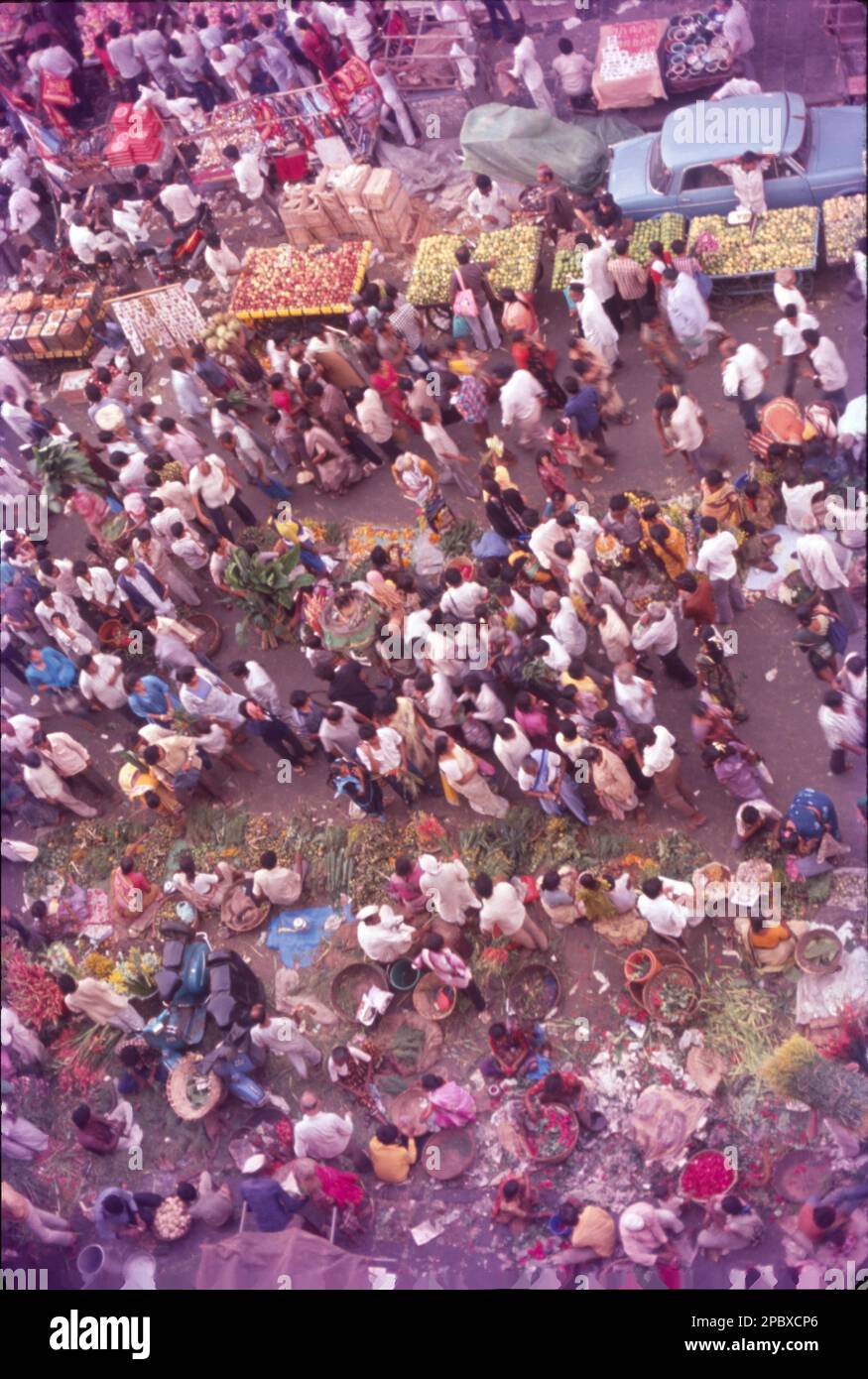 Arial View of Fruit & Vegetable Market, Dadar, Bombay, Maharashtra ...