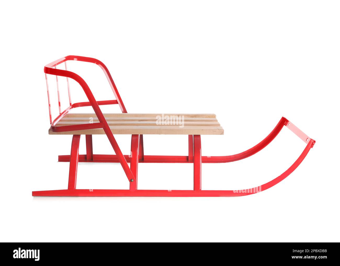 Simple wooden sleigh Cut Out Stock Images & Pictures - Alamy